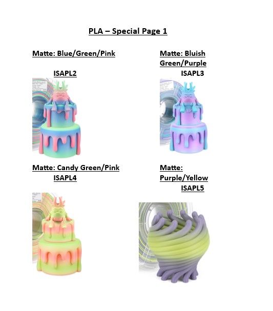 PLA – Special Colors Page 1-9