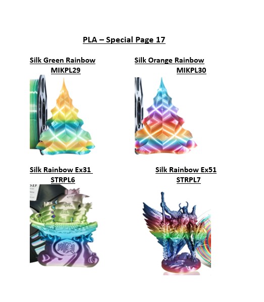 PLA – Special Colors Page 10-18