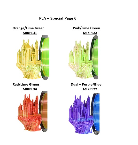 PLA – Special Colors Page 1-9