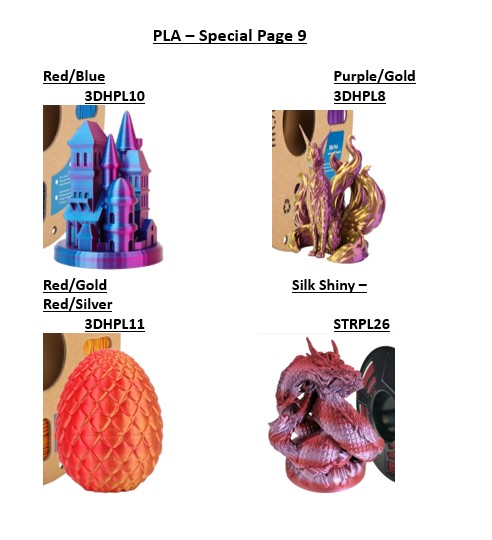 PLA – Special Colors Page 1-9