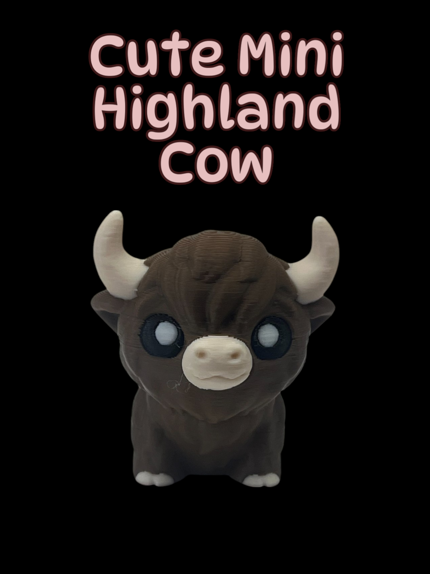 Cute Flexi Mini Highland Cow